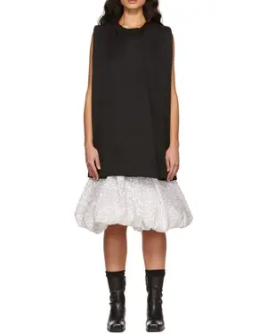 We11Done Sleeveless Wool Dress With Oblique Placket