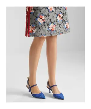 Fendi Colibrì Lite Slingback Heeled Pumps - Blue