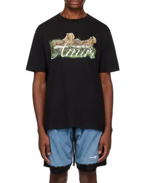 Amiri Cheetah Logo-print T-shirt