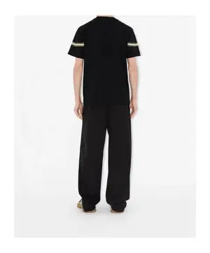 Burberry Striped-detail Cotton T-shirt - No