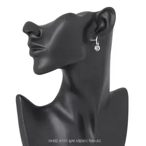 COACH Flower Pendant Hoop Earrings