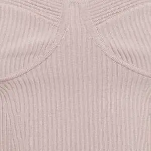Alexander McQueen Ribbed Cropped Bustier Top