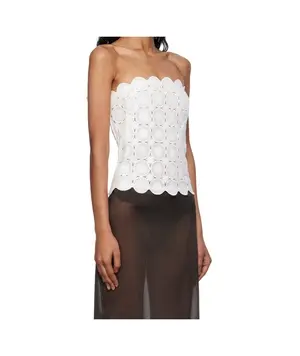 ST. AGNI Open Crochet Bra