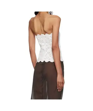 ST. AGNI Open Crochet Bra