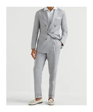 Brunello Cucinelli Fine-knitted Ribbed Polo Shirt
