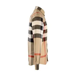 Burberry Checked Button-up Shirt - Beige