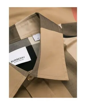 Burberry Checked Button-up Shirt - Beige