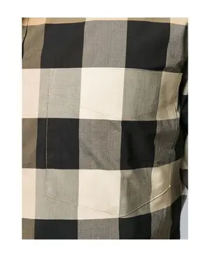 Burberry Checked Button-up Shirt - Nude