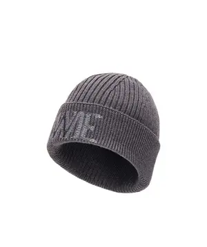 Loewe Logo Embroidered Ribbed-knit Beanie - Grey