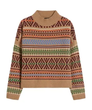 Max Mara Jacquard Crewneck Knitted Jumper