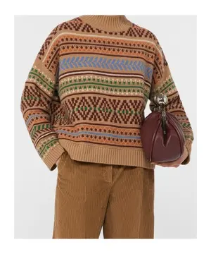 Max Mara Jacquard Crewneck Knitted Jumper