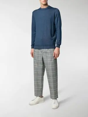 DRUMOHR Crew Neck Knitted Pullover - Blue