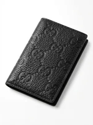 Gucci Imprint Long Card Case - Black