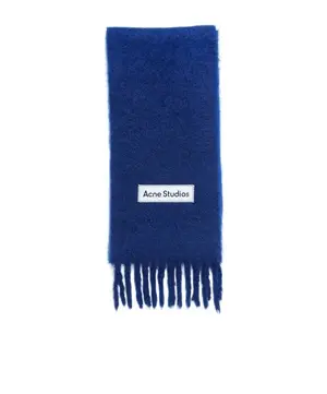 Acne Studios Fringed Scarf - Blue