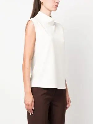 Theory Mock Neck Sleeveless Top