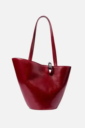 Jacquemus Le Bambola Moyen Bucket Bag - Red
