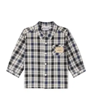 Bonpoint Checked Long-sleeve Shirt