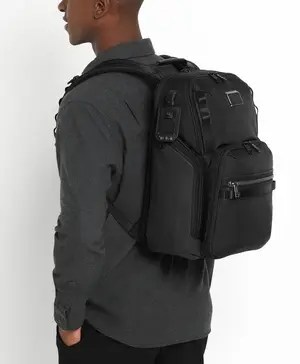 Tumi Backpack With Adjustable Shoulder Straps - Black