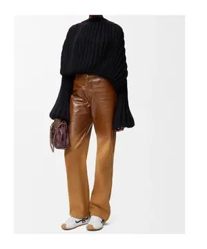 Loewe Balloon Sleeve Knitted Jumper - Black