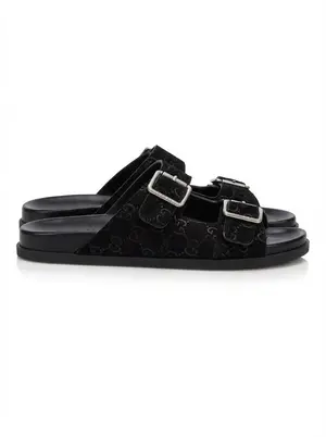 Gucci Gg Embossed Slide Sandals