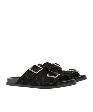Gucci Gg Embossed Slide Sandals