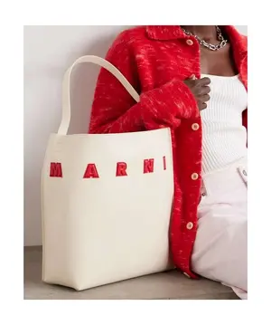 Marni Museo Logo Patch Tote Bag