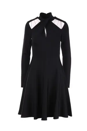 Givenchy Trumpet Dress With Cut-out Neckline - Black