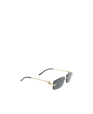 Cartier Rectangular Rimless Sunglasses