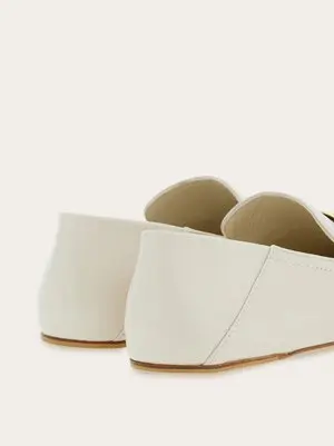 FERRAGAMO Round Toe Slip-on Loafers With Logo Detail