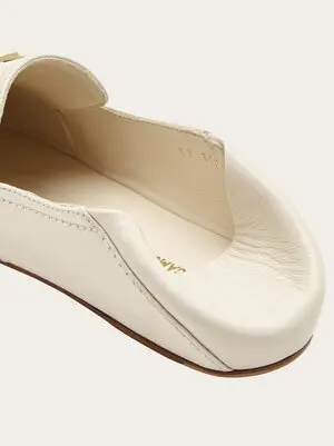 FERRAGAMO Round Toe Slip-on Loafers With Logo Detail