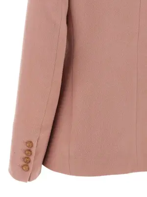 BLAZÉ MILANO Charmer Double-breasted Slim Fit Blazer - Pink