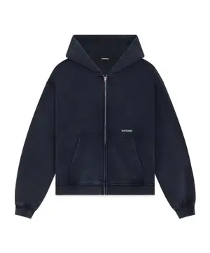 We11Done Zip Up Hooded Hoodie - No