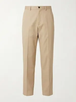 Gucci Embroidered Cotton Twill Trousers