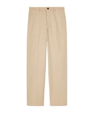 Gucci Embroidered Cotton Twill Trousers - Sand