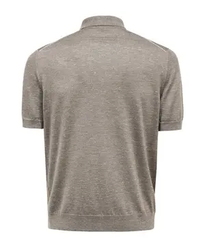 Zegna Short-sleeved Polo Shirt - Gray