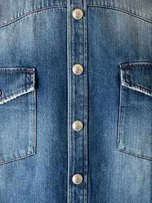 Burberry Long-sleeved Buttoned Denim Shirt