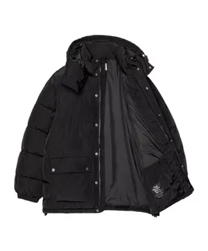 Carhartt Work In Progress Brent Hooded Down Jacket - Black