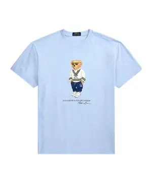 Polo Ralph Lauren Custom Slim Fit Polo Bear Jersey T-shirt - Blue