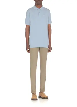 Barbour Tartan-trim Embroidered-logo Polo Shirt - Gray