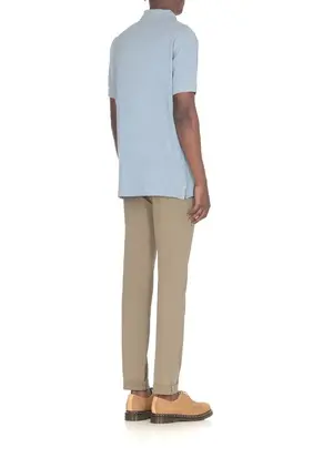 Barbour Tartan-trim Embroidered-logo Polo Shirt - Gray