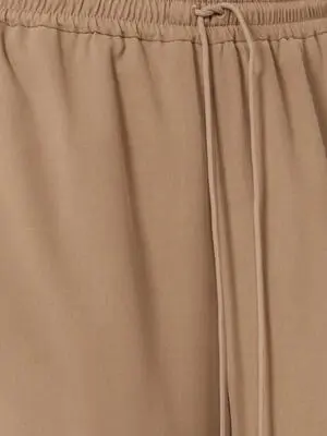 Max Mara Wide-leg Trousers With Drawstring Waist - Hazelnut Color