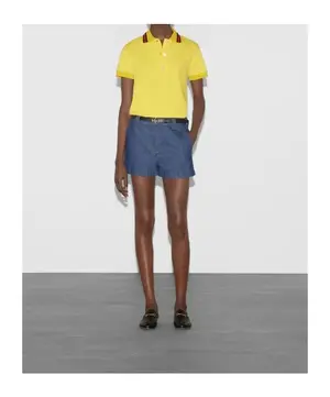Gucci Embroidered Polo Shirt