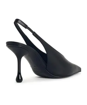 JIMMY CHOO 80mm Isa Pointed-toe Slingback Pumps - Black