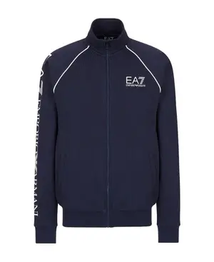 EA7 Zip-up Casual Jacket With Logo Detail