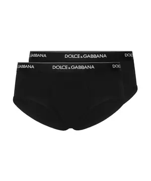 Dolce & Gabbana Dolce Gabbana Logo Waist Boxers - Black