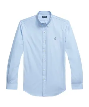 Polo Ralph Lauren Pony Embroidered Long-sleeved Shirt - Blue
