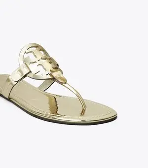 Tory Burch Miller Metallic Sandals - Gold