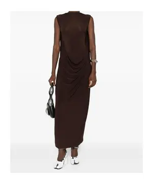JEAN PAUL GAULTIER Sleeveless Draped Maxi Dress