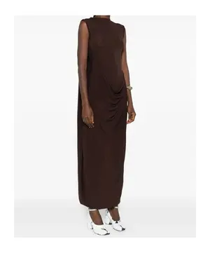 JEAN PAUL GAULTIER Sleeveless Draped Maxi Dress