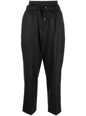 Brunello Cucinelli High-waisted Drawstring Trousers